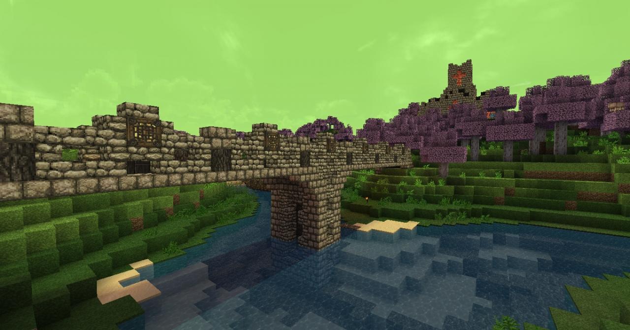 Testing a bridge design Minecraft Map