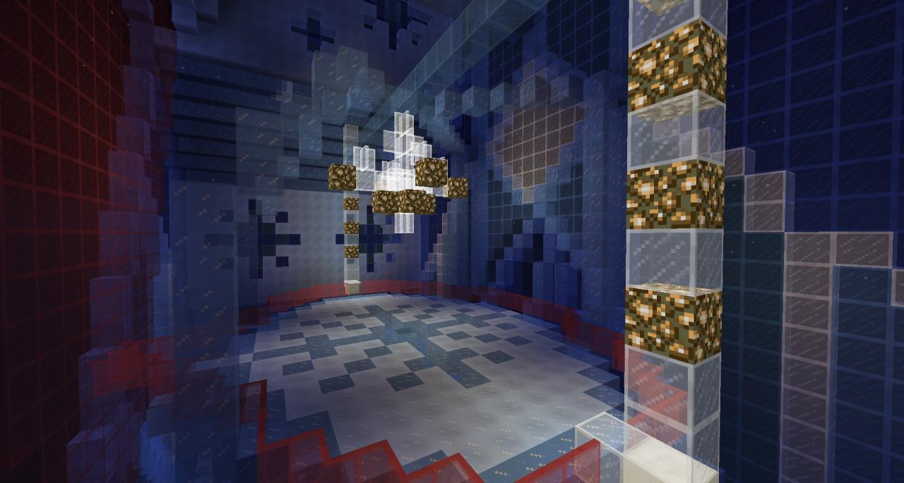 Rendition of Elsa's Ice Castle (Frozen) Minecraft Map