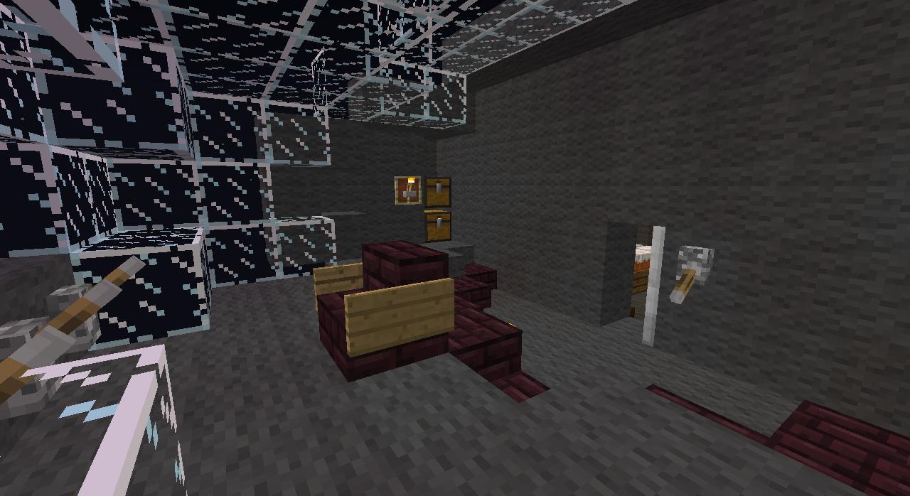 Obsidian / Gray Wool Cruise Plane Minecraft Map