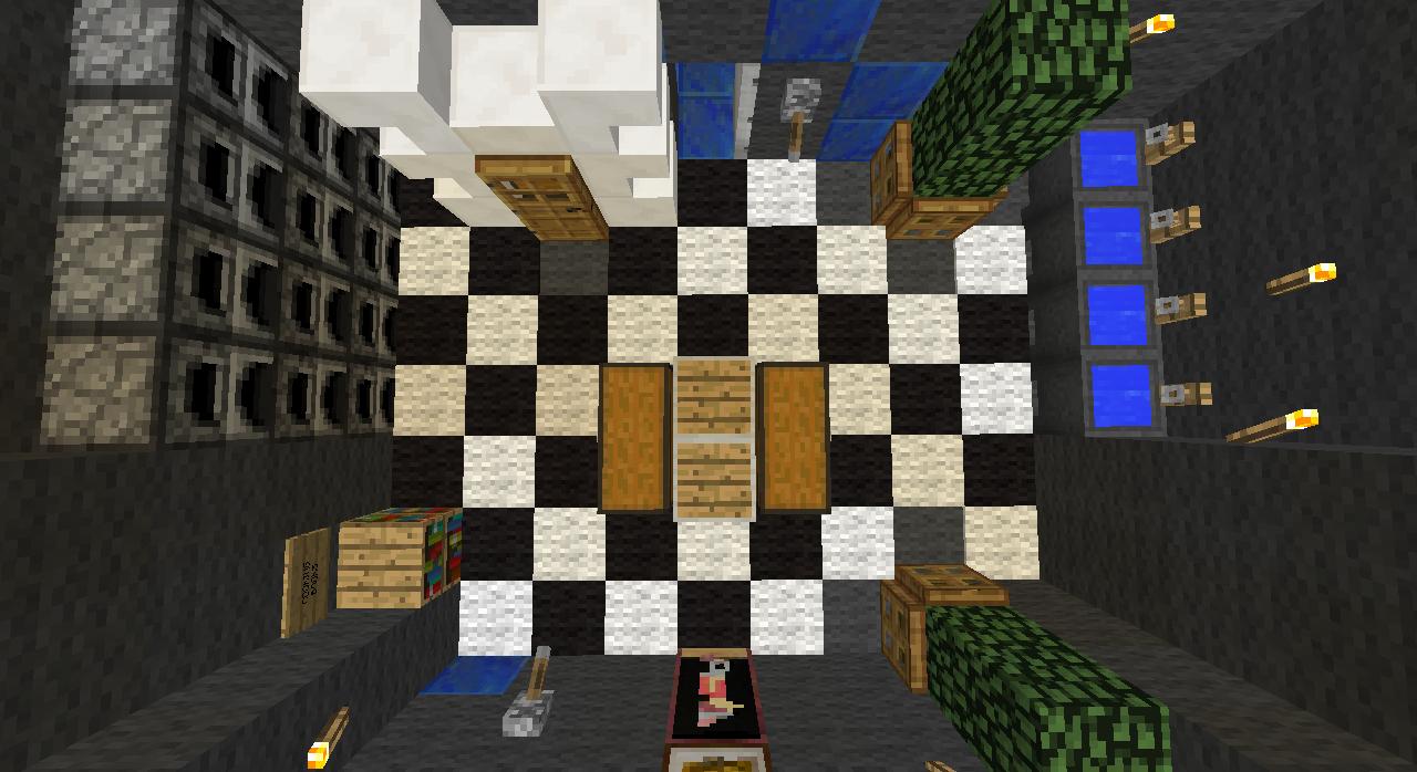 Obsidian / Gray Wool Cruise Plane Minecraft Map