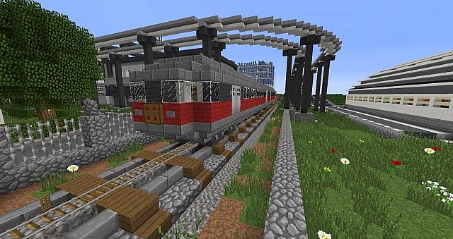 Modern and Undeground Trains Minecraft Map