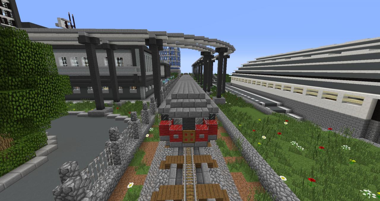 Modern and Undeground Trains Minecraft Map