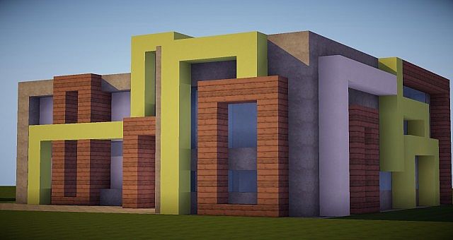 Lime Modern House Minecraft Map