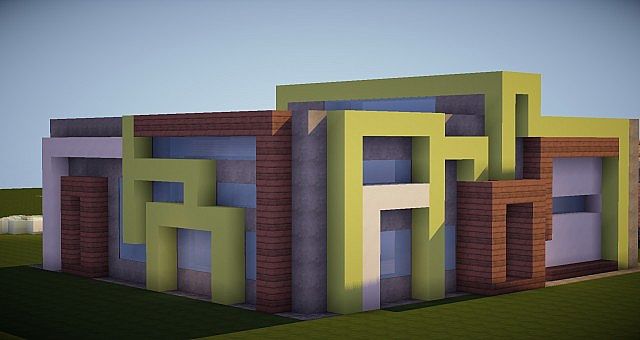 Lime Modern House Minecraft Map