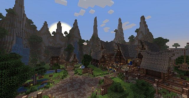 Medieval server spawn. Minecraft Map