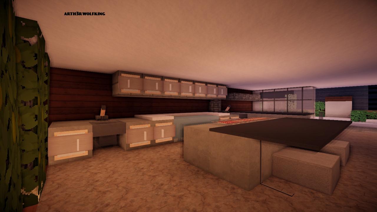 Stacked Modern House Minecraft Map