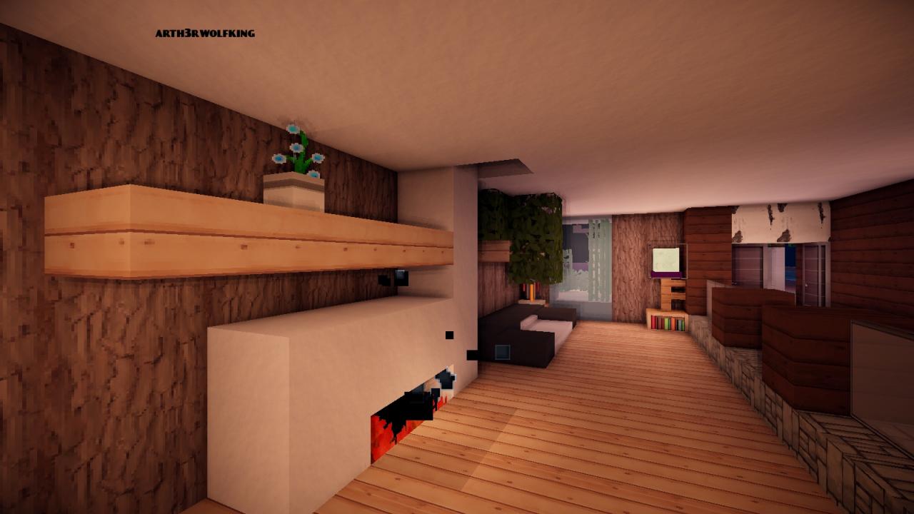 Stacked Modern House Minecraft Map