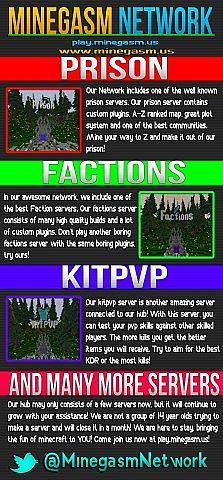 Minegasm Network Minecraft Server