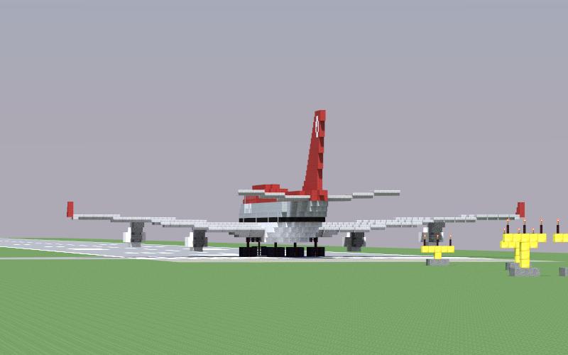Boeing 747-400 Minecraft Map