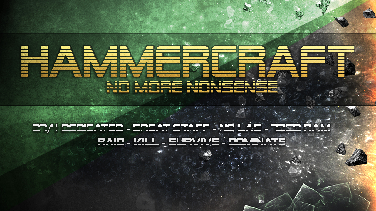 HammerCraft 1.8 - No nonsense raiding Minecraft Server