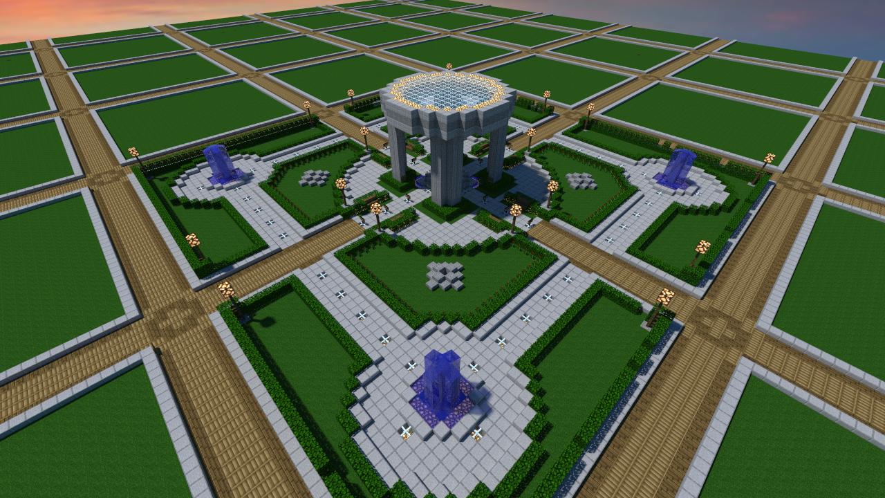 Simple Plotworld Spawn Minecraft Map