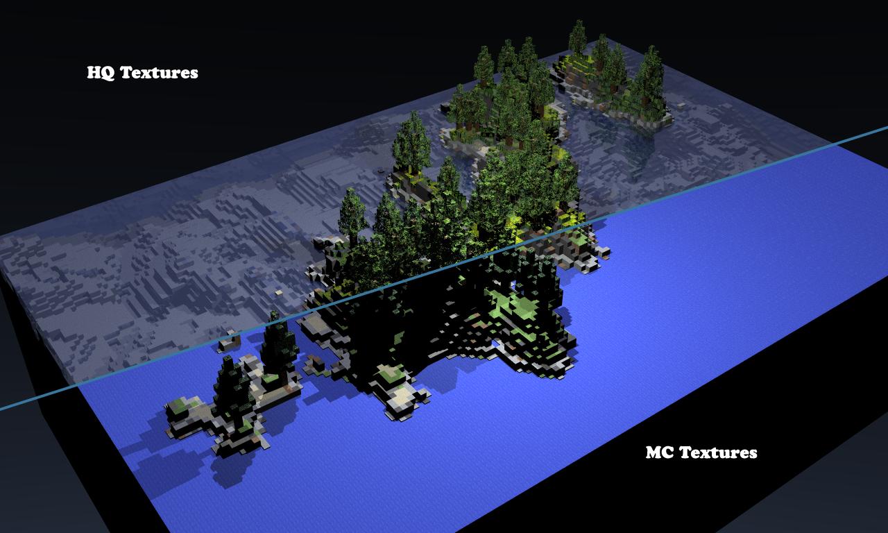 Realistic Scandinavian Isles - 3.5k x 3.5k - Architectus Minecraft Map