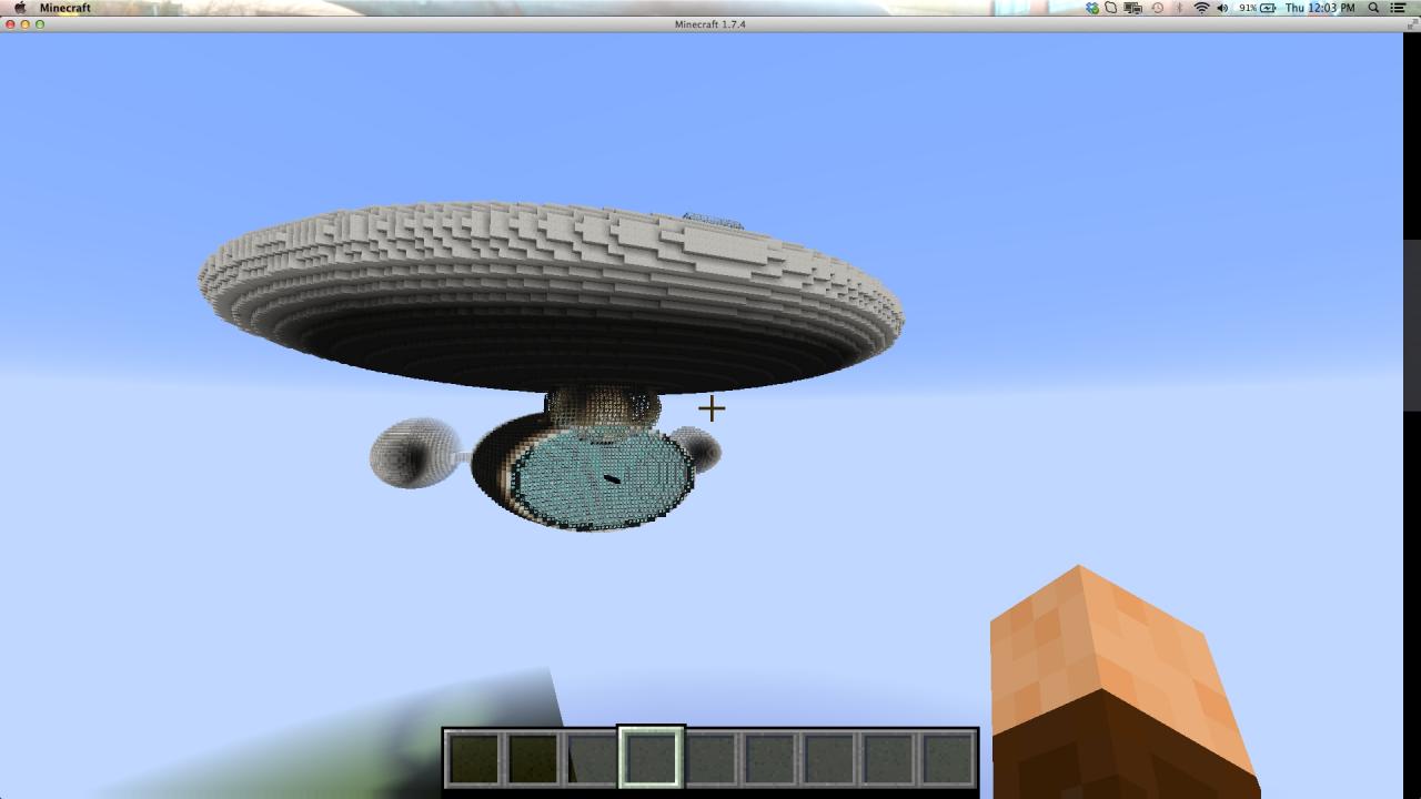 U.S.S KIRBY spaceship Minecraft Map