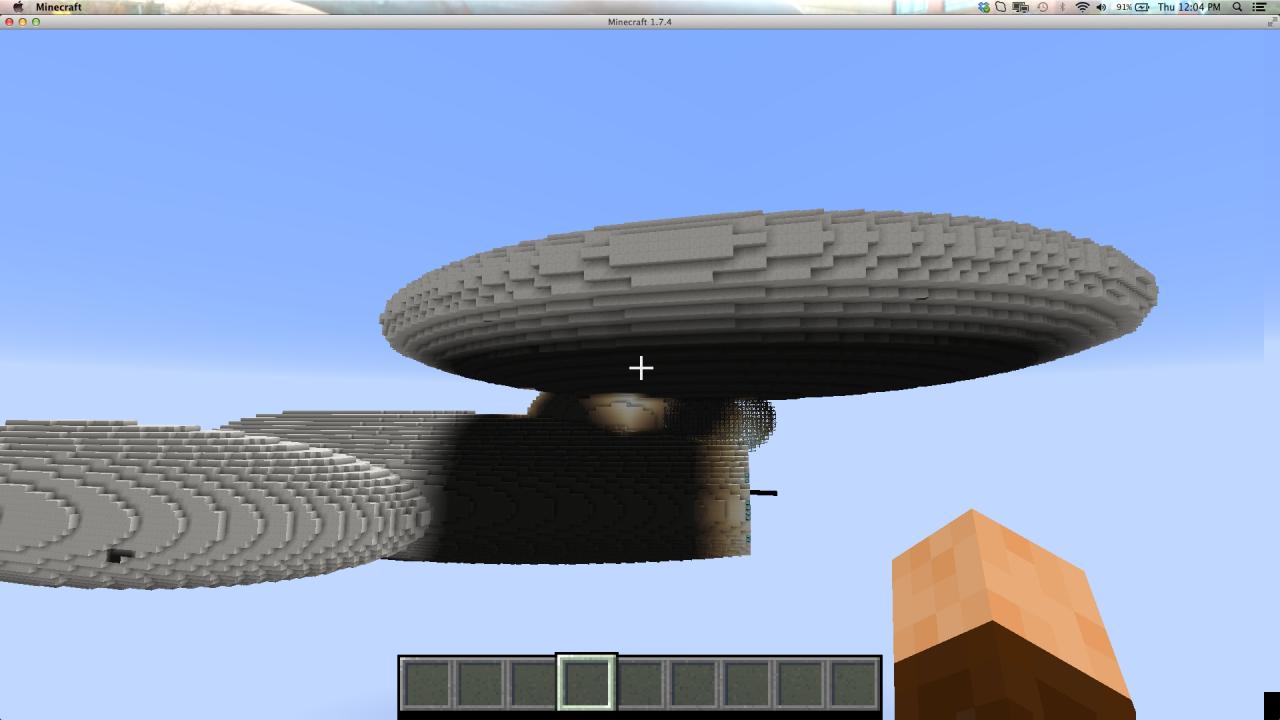 U.S.S KIRBY spaceship Minecraft Map