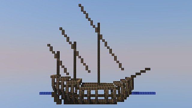 Medieval Small Caravel Minecraft Map