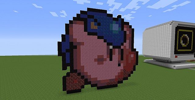 Pixel art Minecraft Map