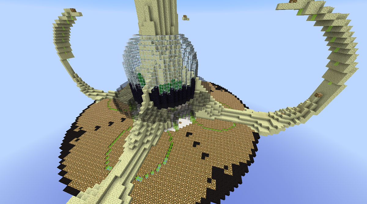 Minecraft Alien Space Station "Spore" Minecraft Map