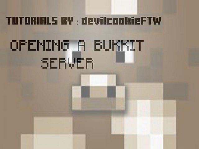 Things to do when opening a bukkit server