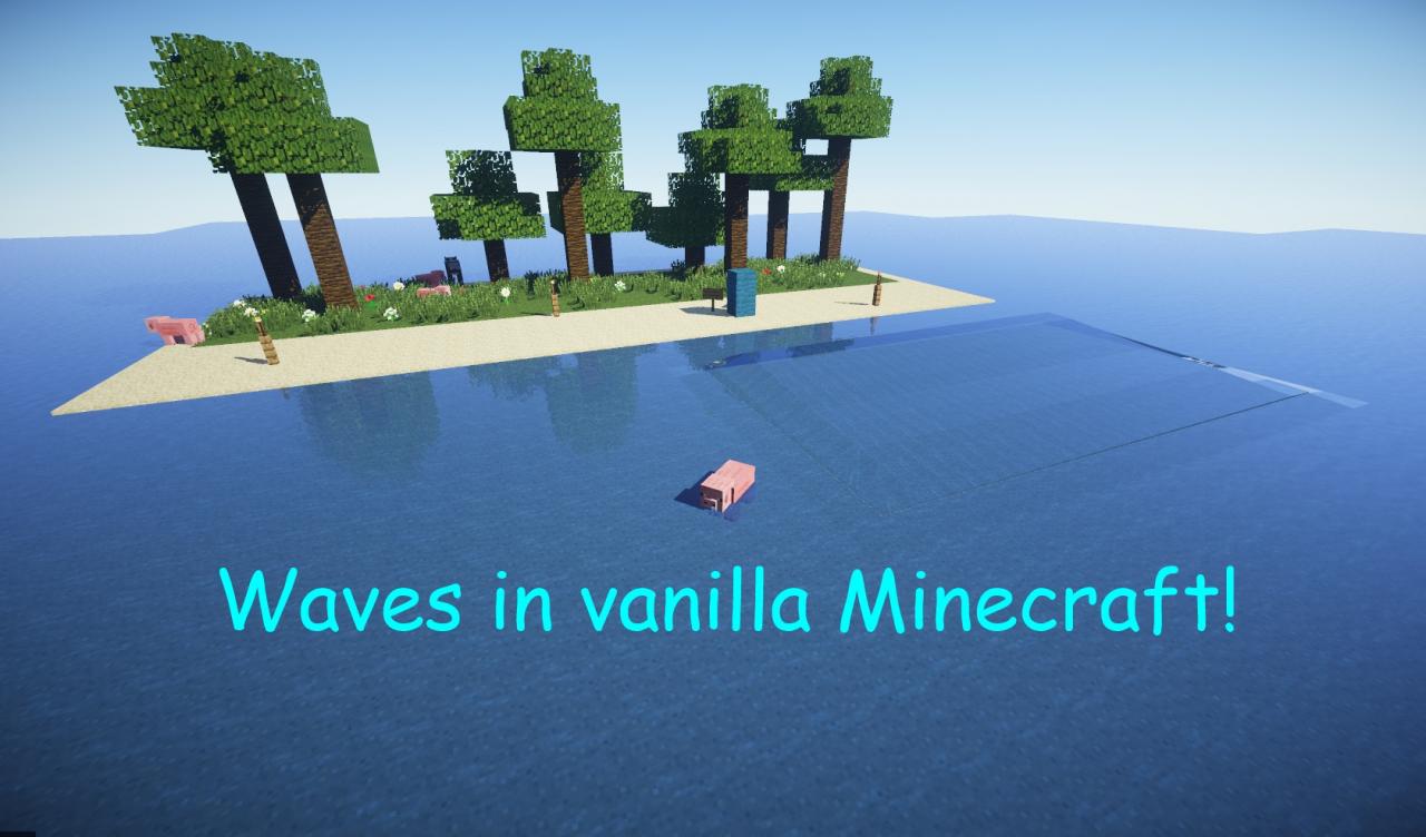 Waves in vanilla Minecraft Minecraft Map