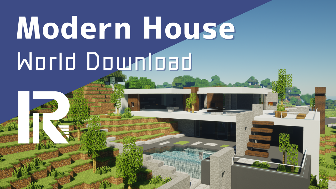 [WORLD DOWNLOAD]Minecraft: Moden House #3 Minecraft Map