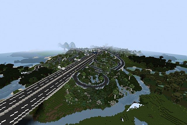 highway interchange Minecraft Map