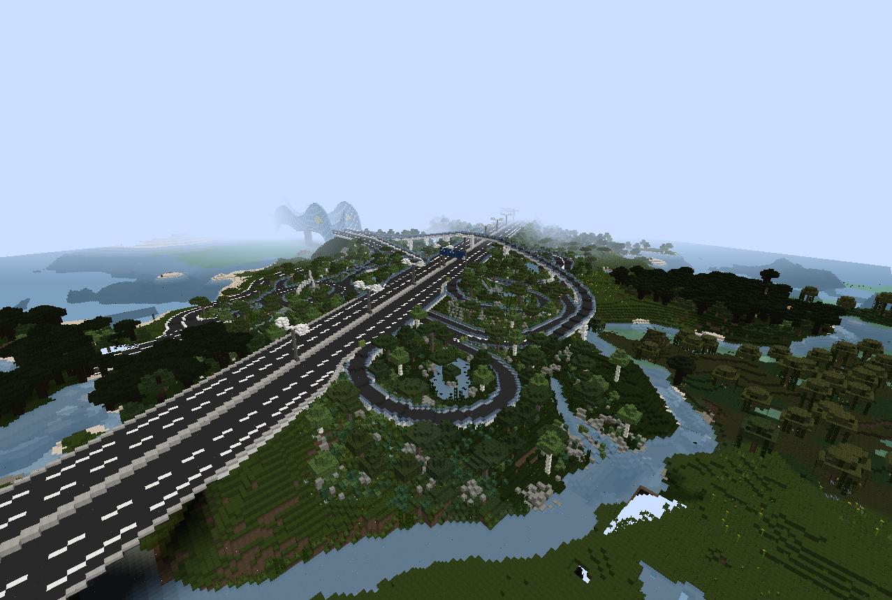 highway interchange Minecraft Map