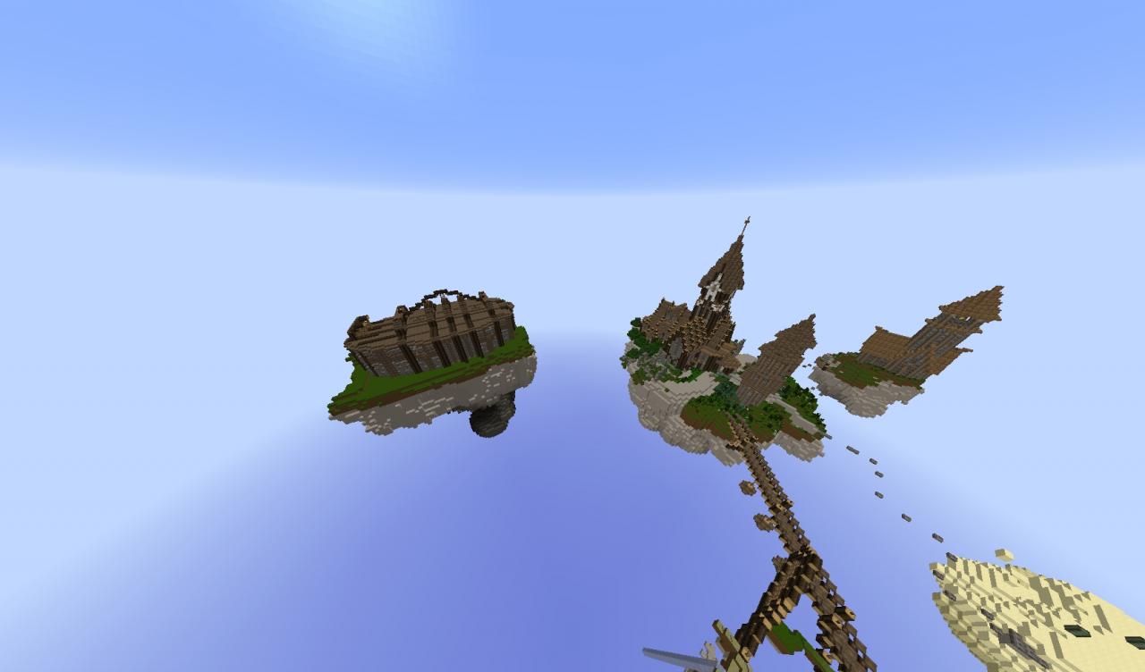 Small Medieval Flying City Minecraft Map