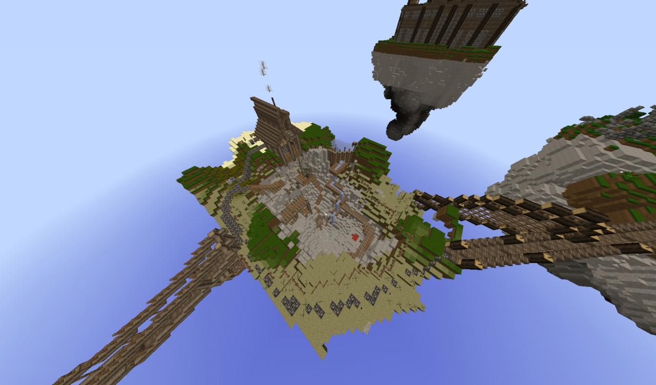 Small Medieval Flying City Minecraft Map
