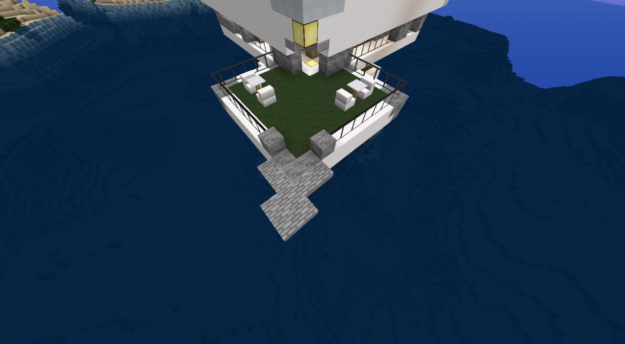 Pillar- An ocean side modern home Minecraft Map