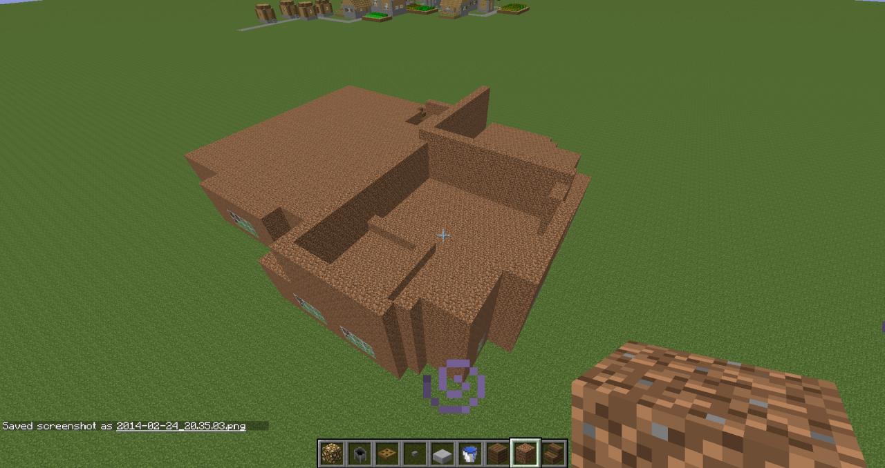 dirt house Minecraft Map