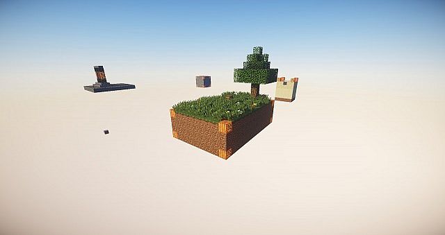 Skyblock 2 person 1.7 Minecraft Map