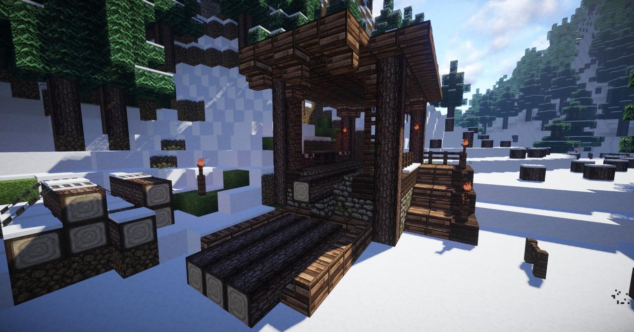 The Snow Town Minecraft Map