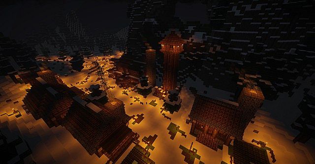 The Snow Town Minecraft Map
