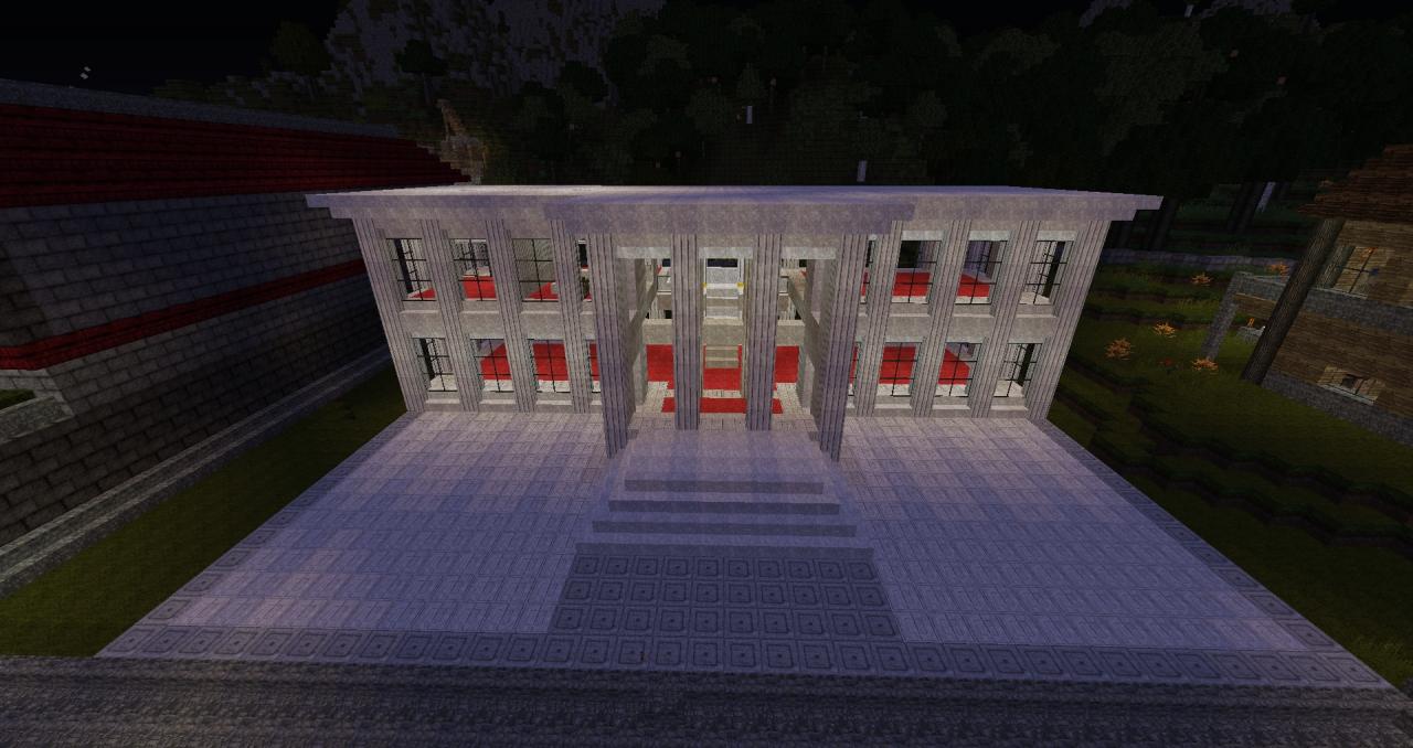 modern style parliament/government capitol building Minecraft Map