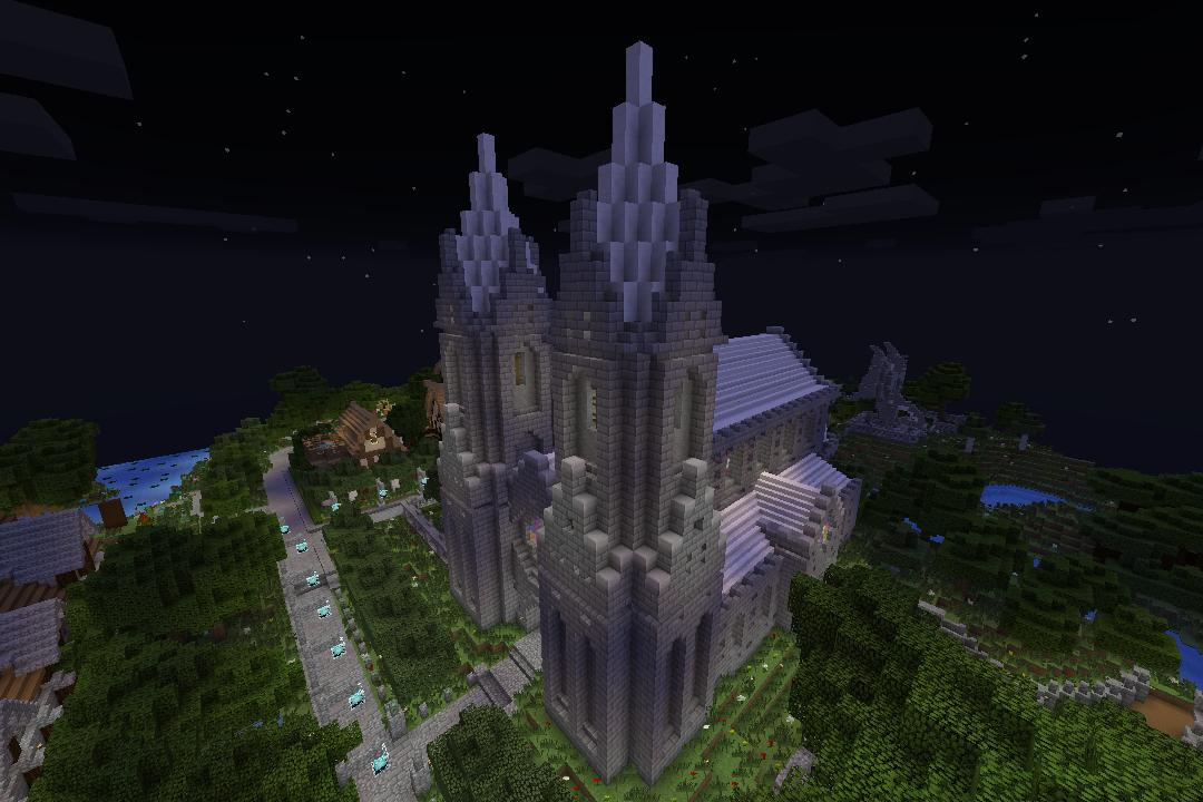 Large Server Spawn Minecraft Map