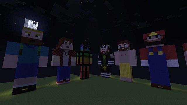 Youtuber Statues Minecraft Map
