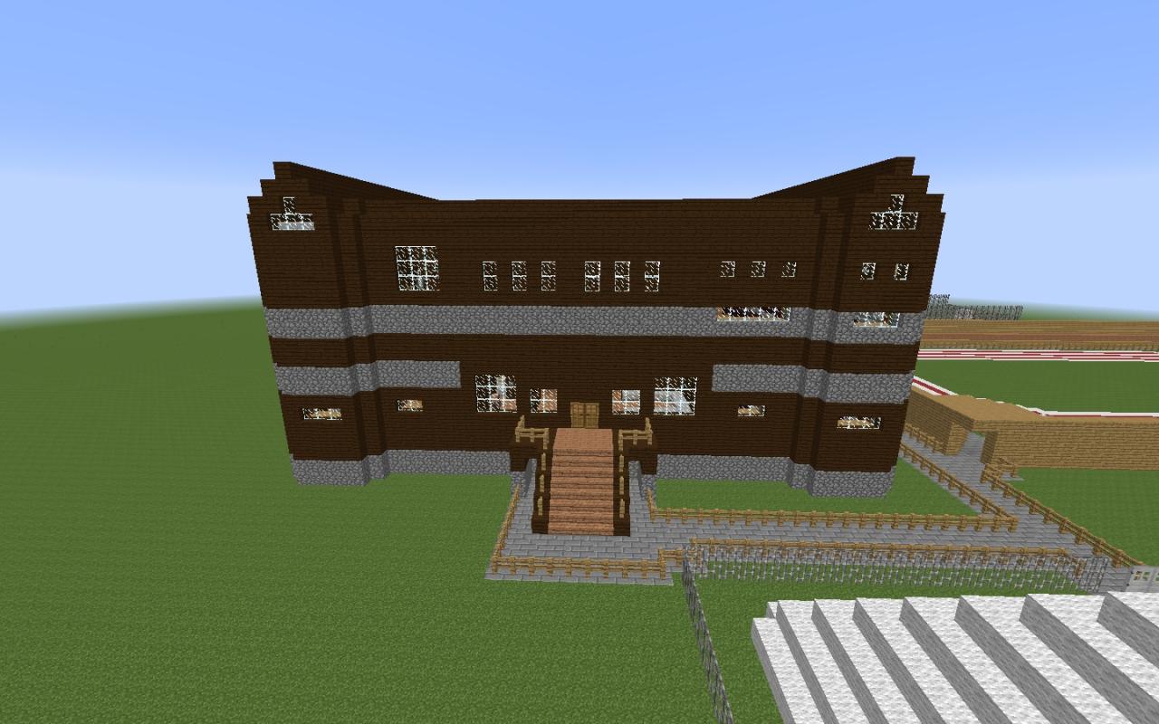 School Campus Project With Many Buildings Minecraft Map