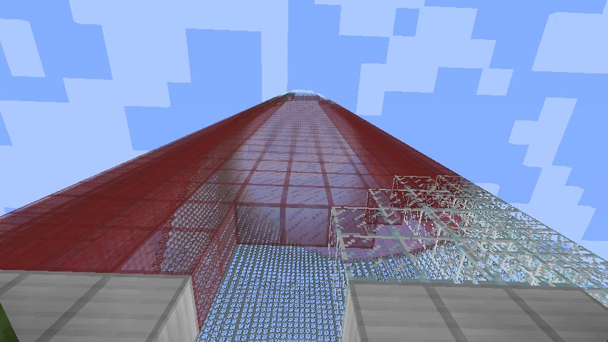 World's tallest glassy tower [Minecraft] Minecraft Map