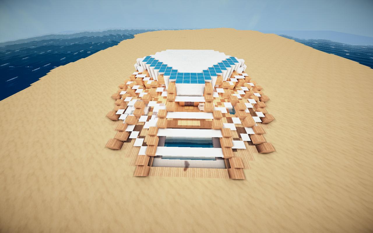 Crab - A modern beach house Minecraft Map