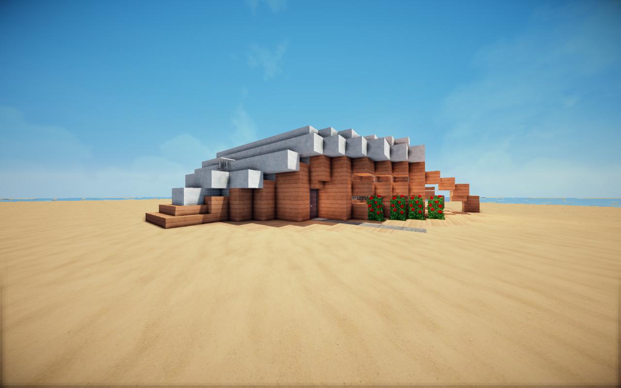 Crab - A modern beach house Minecraft Map