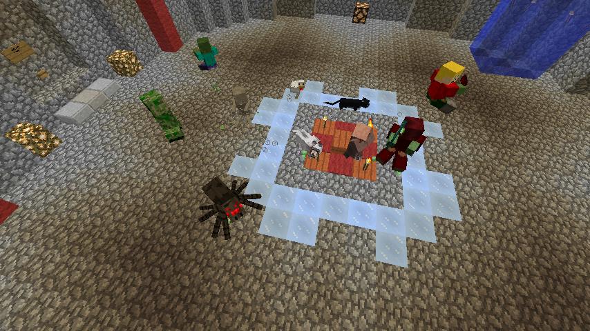 Jumping Pigs and More! A Redstone Contraption Minecraft Map