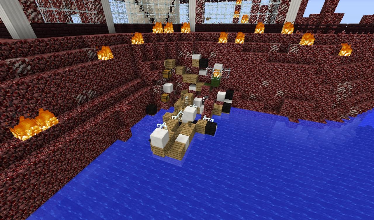 Nether Island House Minecraft Map