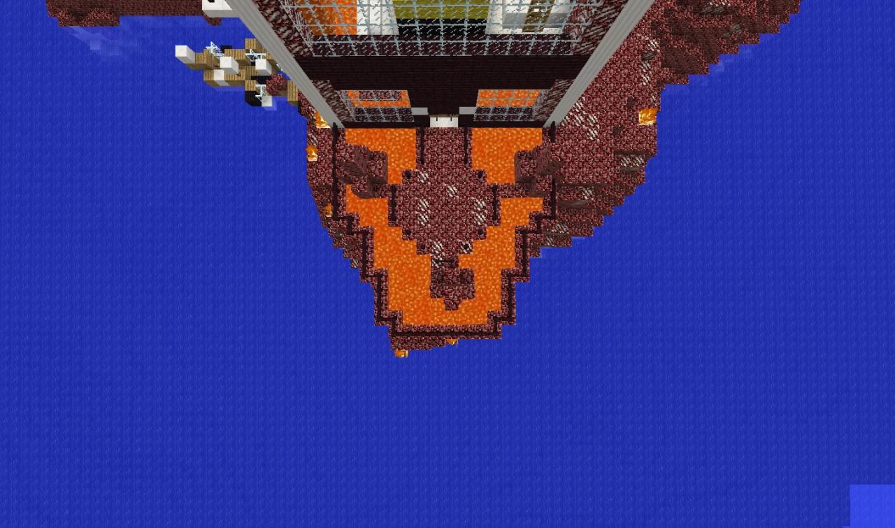 Nether Island House Minecraft Map