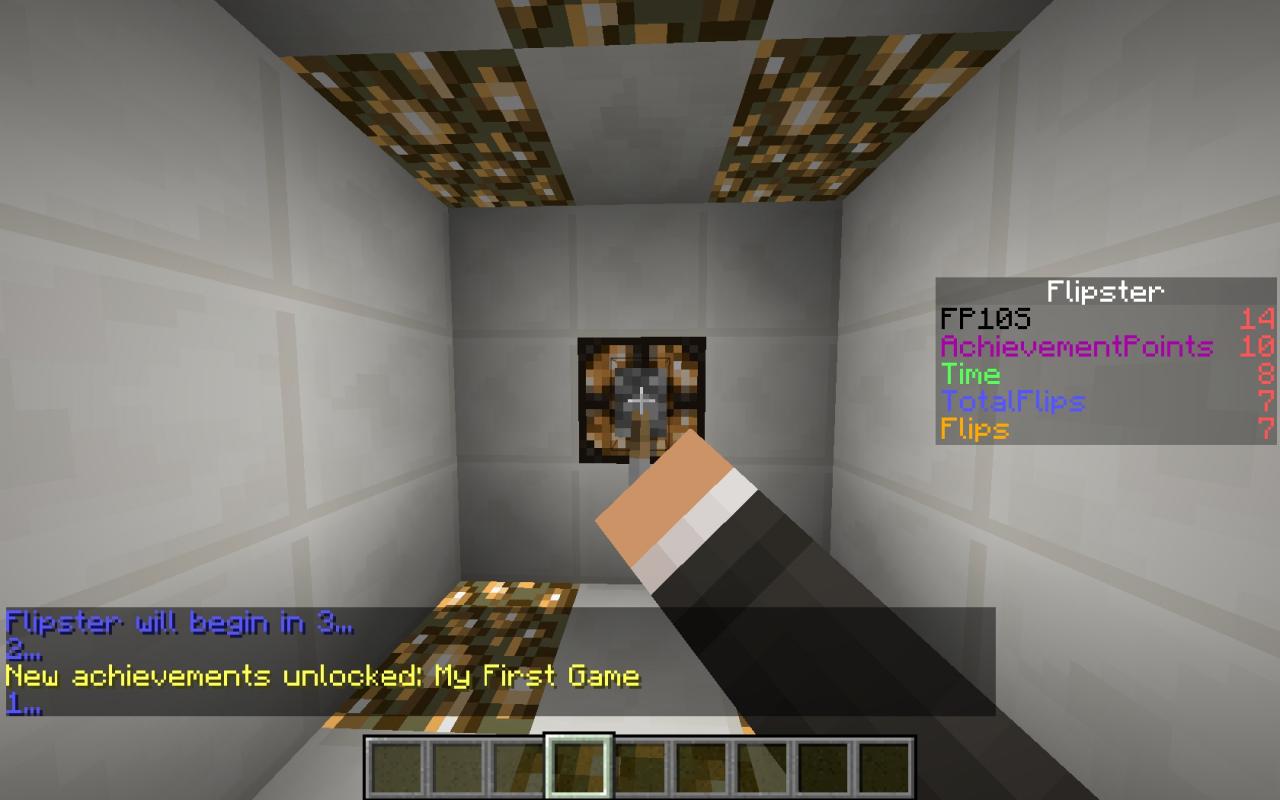 Flipster Mini Game How Fast Can You Flip? Minecraft Map