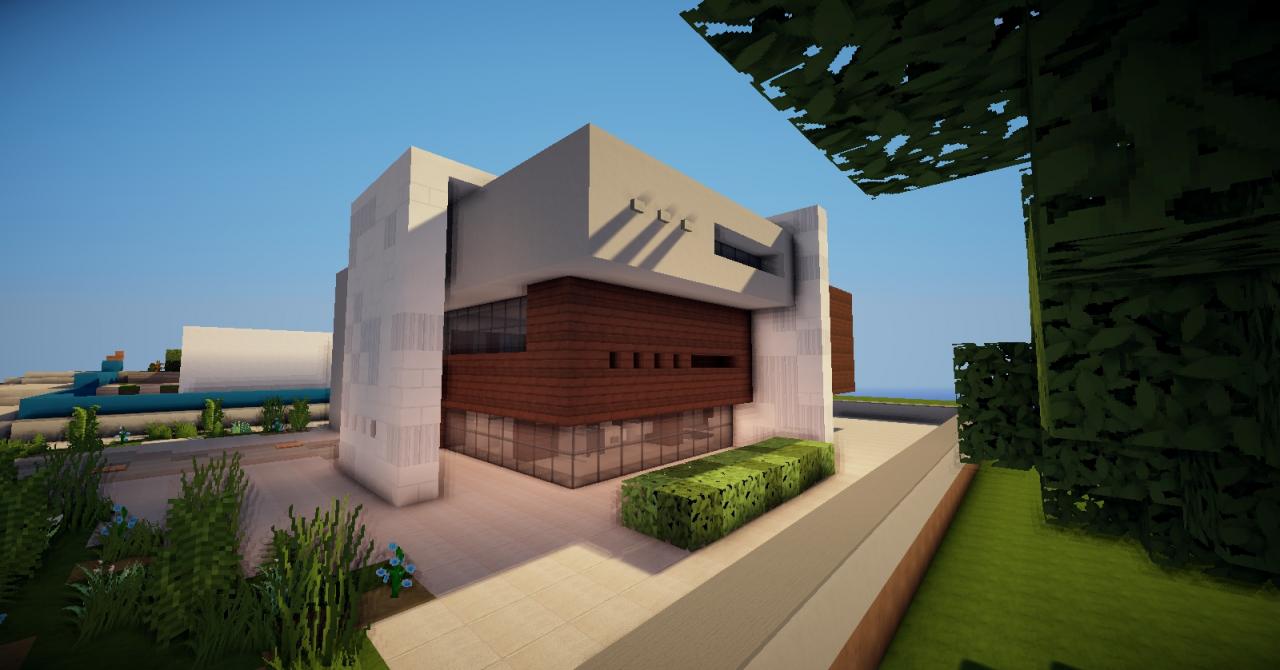 Coral I Modern House Minecraft Map