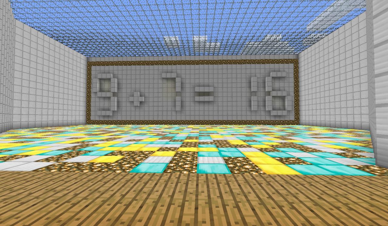 My First Calculator Minecraft Map