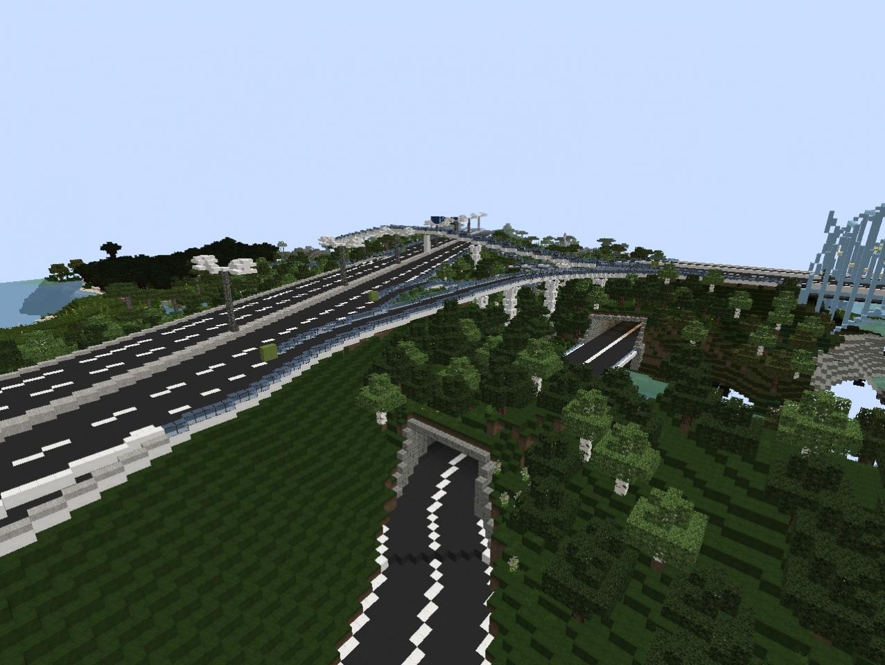 highway interchange Minecraft Map