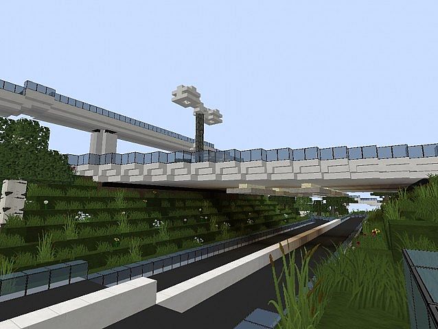 highway interchange Minecraft Map