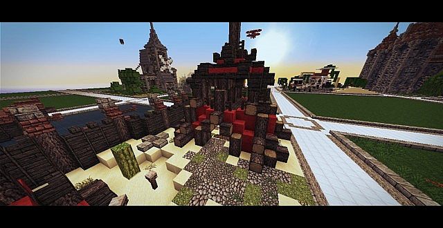 Orcish River Town [Small Plot build] Minecraft Map