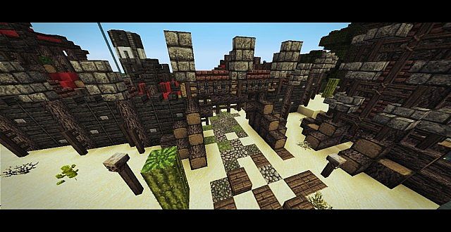 Orcish River Town [Small Plot build] Minecraft Map